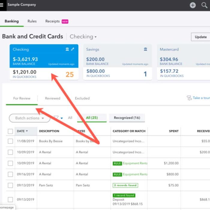 Tips and Tricks for the QuickBooks Bank Feed | RAI